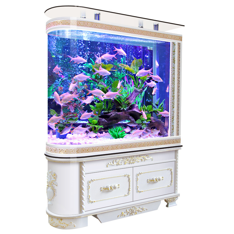 European Style High Cabinet Warhead Custom Saltwater Aquarium Fish Tank ...