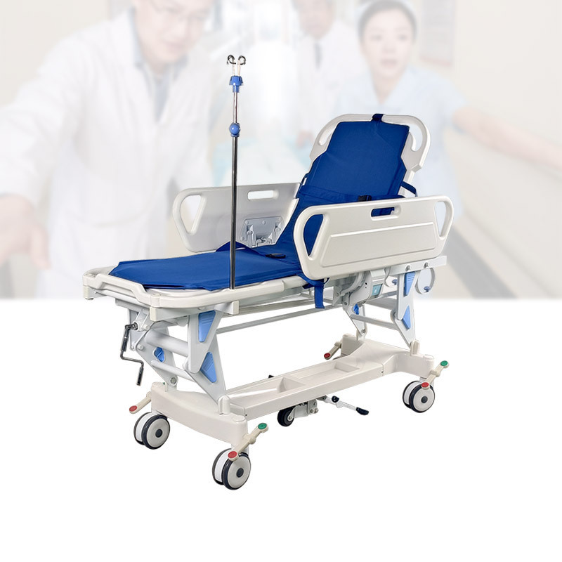 Manual Patient Trolleys Medical Folding Adjustable Ambulance Patient ...