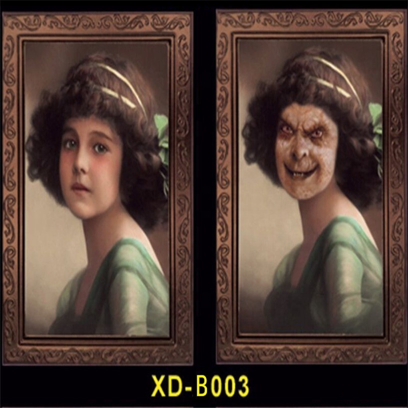 Moving Scary Decorative Frame Horror Portrait for School Classroom 3D ...