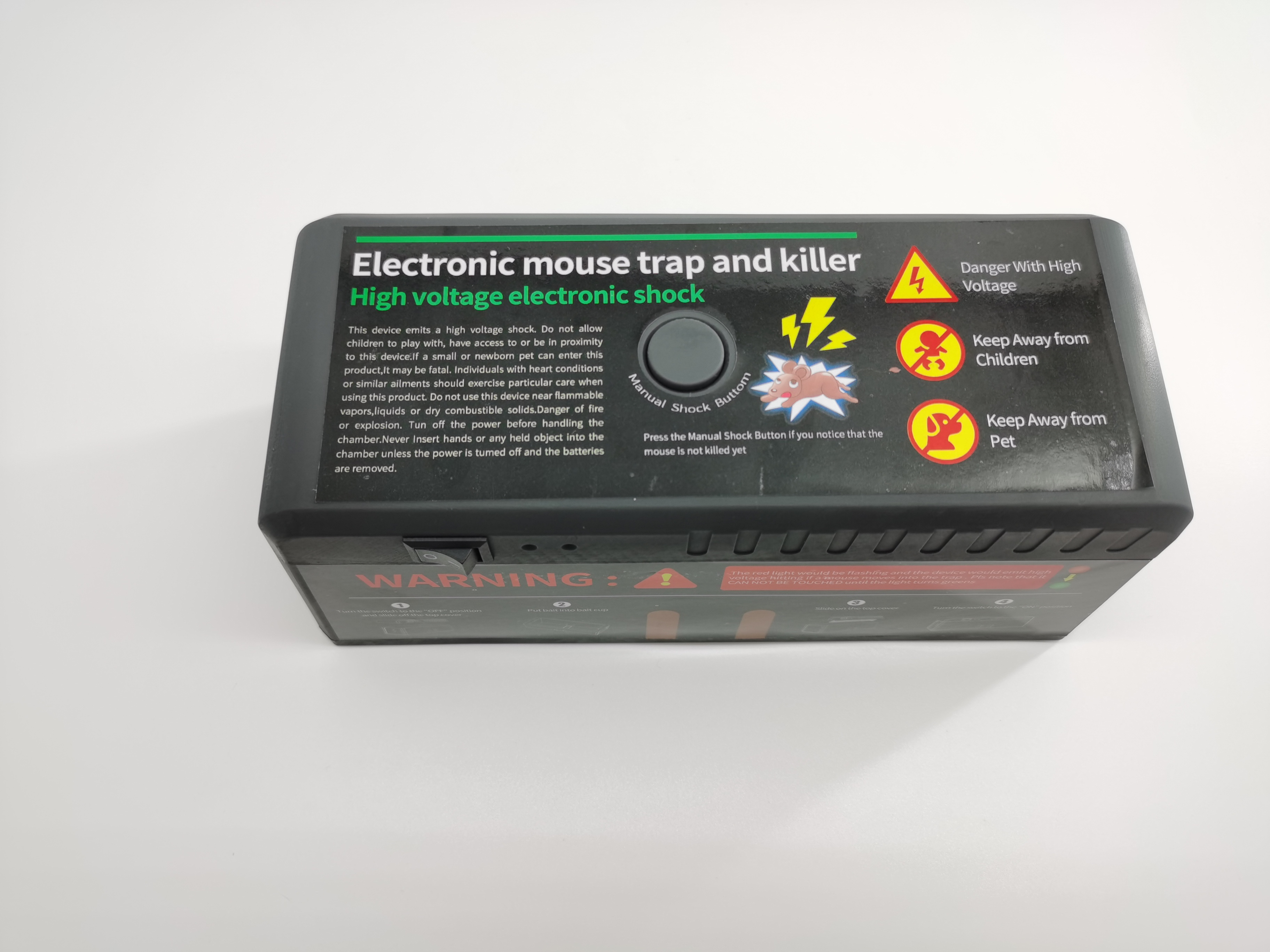 Electronic Rat Trap Rodent Zapper Reusable Smart Mouse Killer Indoor ...