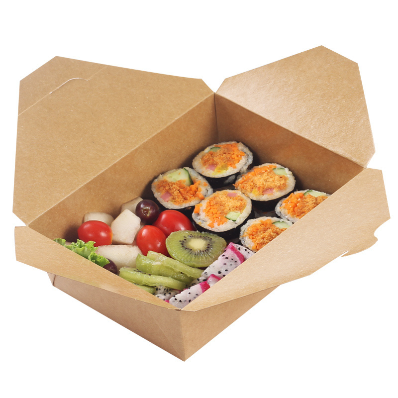 Disposable Paper Take Away Food Kraft Paper Box | Bestsuppliers.com