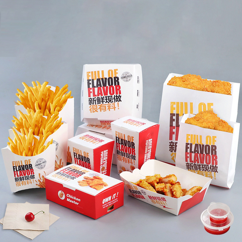 Recyclable Wholesale Custom Printed French Fries Carton Box Chicken ...