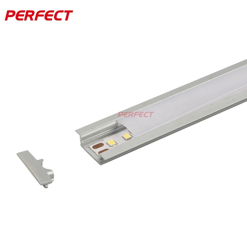 6063-T5 Silver recessed led aluminum profile for led strips light 12mm ...
