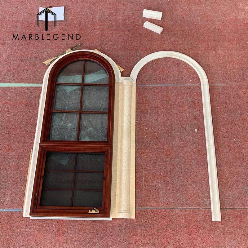 Custom exterior stone window and door sill Luxury Villa marble window ...