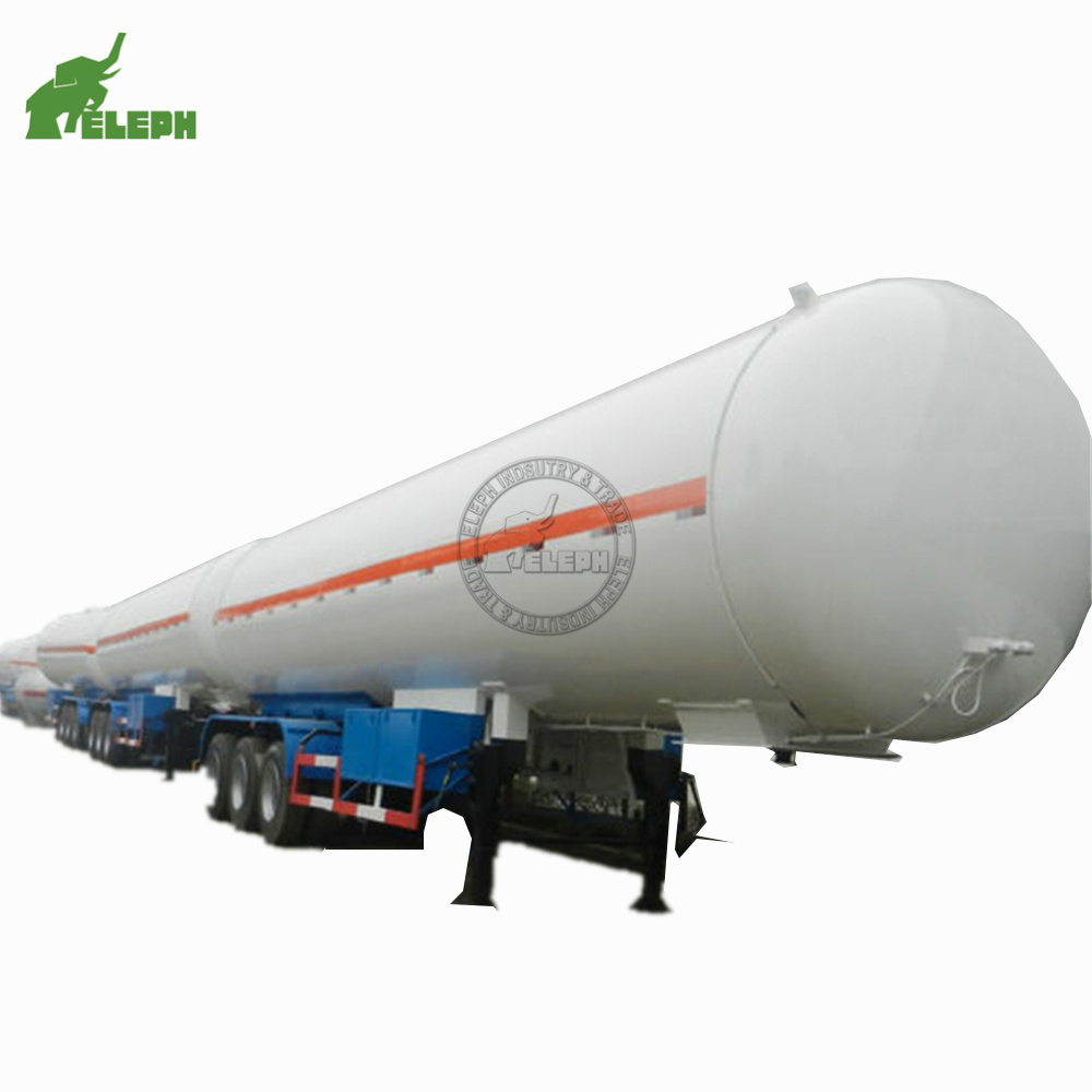 Head Factory Price 3 Axles LPG Tank Propane Gas Tanker Semi Trailer For ...