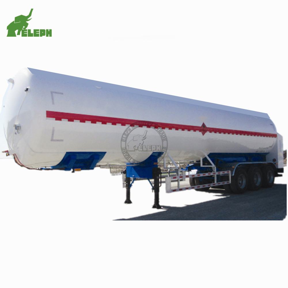 Head Factory Price 3 Axles LPG Tank Propane Gas Tanker Semi Trailer For ...