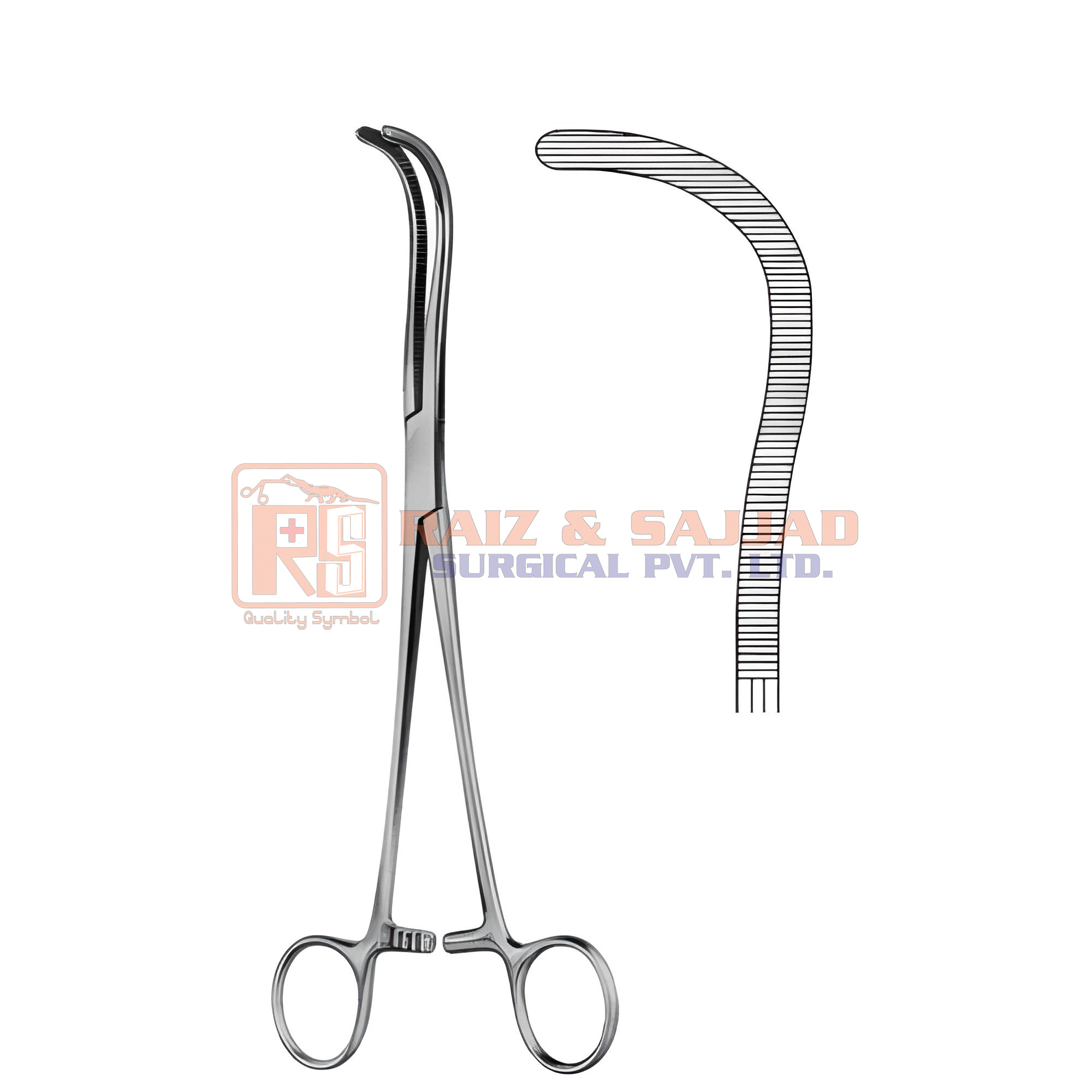 Top-Notch Quality Guyon Kidney Pedicle Clamp Haemostatic Forceps 23cm ...