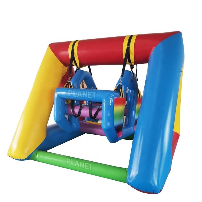 Outdoor Backyard Portable Kids Boat Swing Airtight Inflatable Swing ...