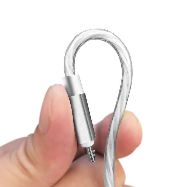 PMMA plastic optic fiber usb type c fast charging cable and data cable ...