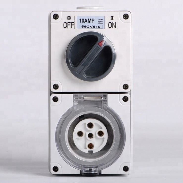 Plug Control Socket Switch 5 Round Pin Australian Weatherproof ...