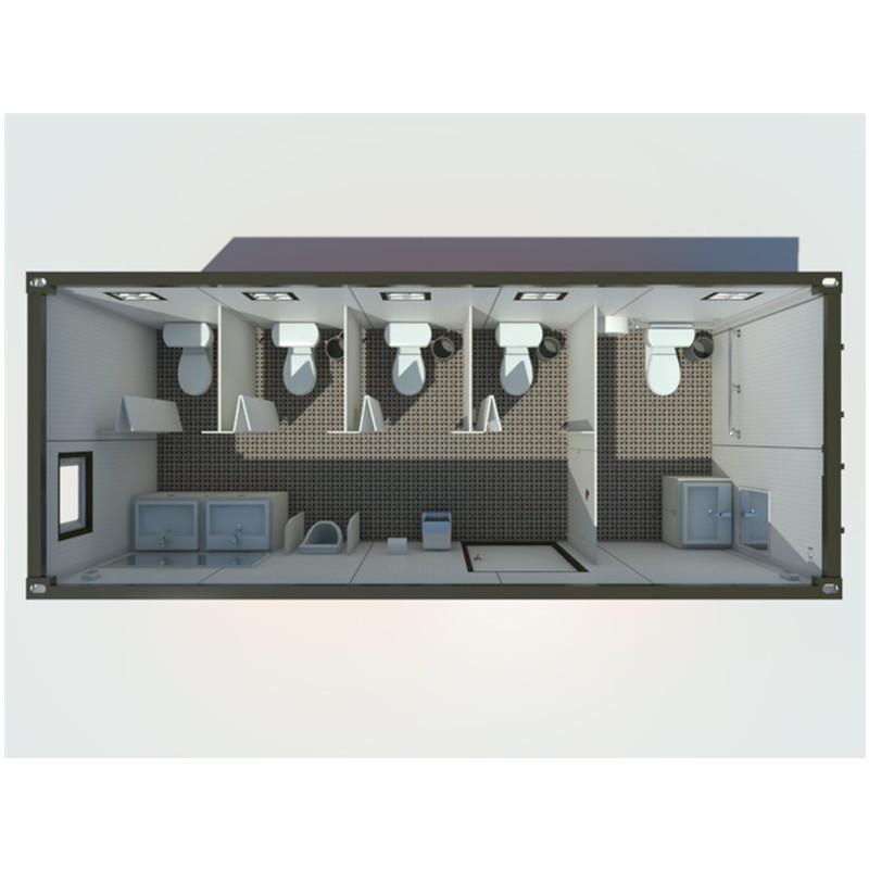 prefab flat pack 10ft 20ft 30ft 40ft movable diy outdoor public mobile ...