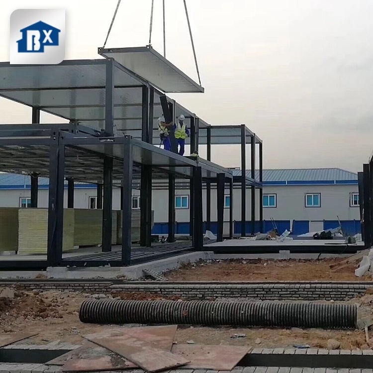 duplex prefab houses flat pack container room storage home 20 feet ...