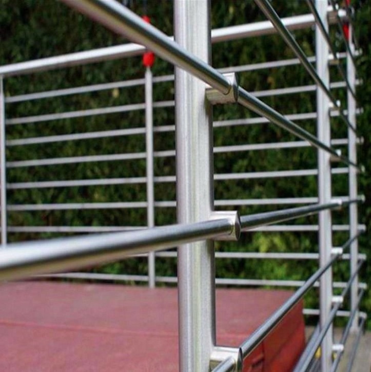 Modern cheap stair railing design with rod bar railing stainless steel ...