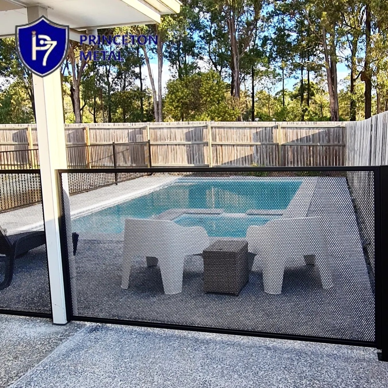new material modern perforated metal sheet punched Perf aluminium pool ...