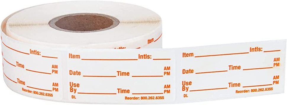 Custom printable dissolvable label marking Shelf Life food rotation ...