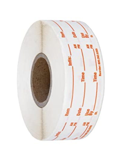Custom printable dissolvable label marking Shelf Life food rotation ...