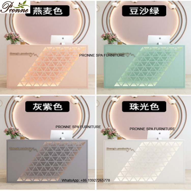 modern design small shop hair beauty salon cashier counter/pink ...