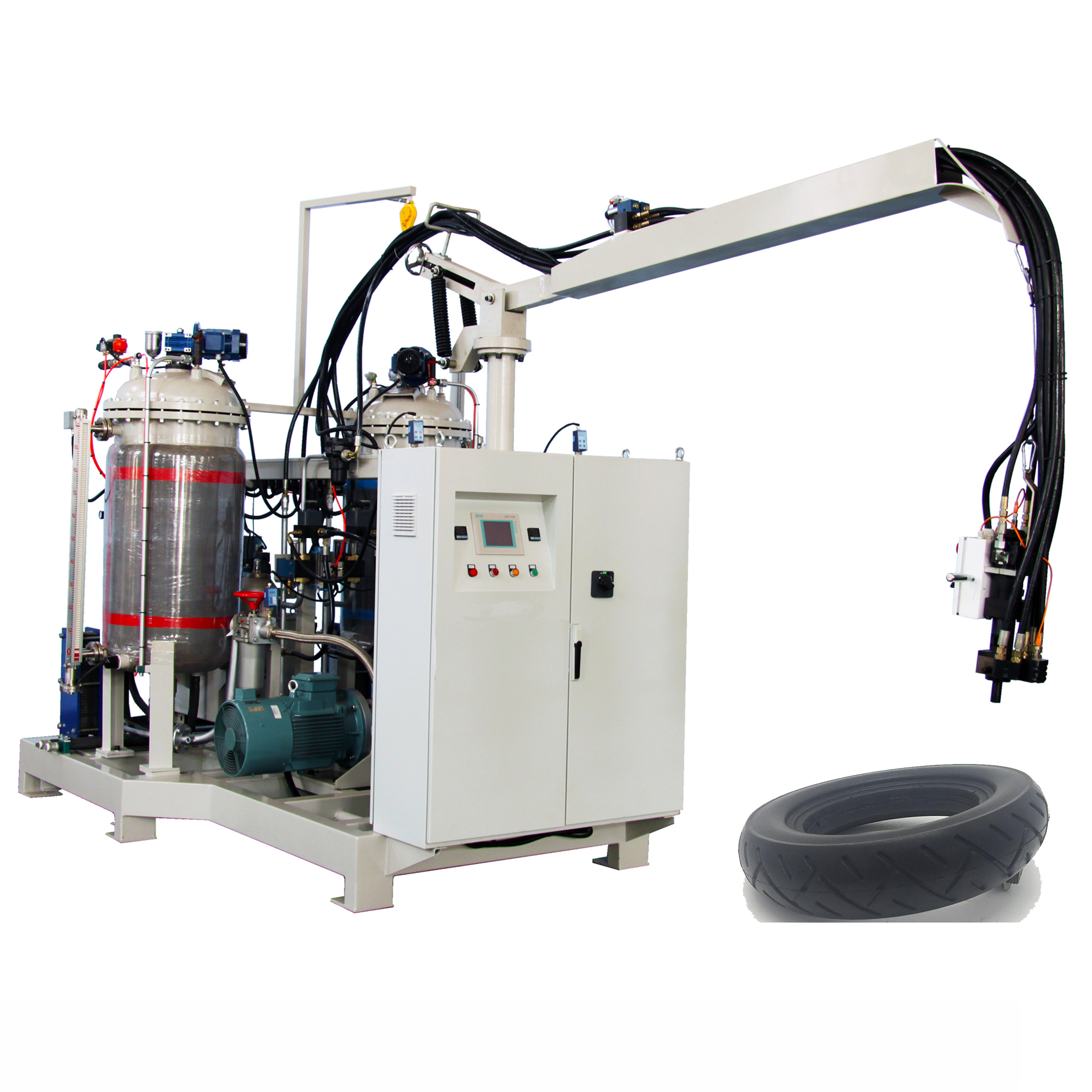 High Pressure Polyurethane PU Foam Injection Filling Machine For Tire ...