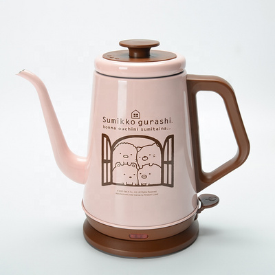 Pour Over Coffee Electric Kettle 1L Drip Dry Protection Stainless Steel Japanese Electric Gooseneck Kettle Tea And Coffee BestSuppliers