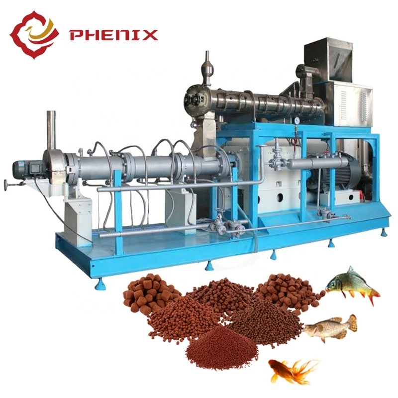 Big capacity Floating Fish Feed Extruder Machine Fish Food Pellet ...