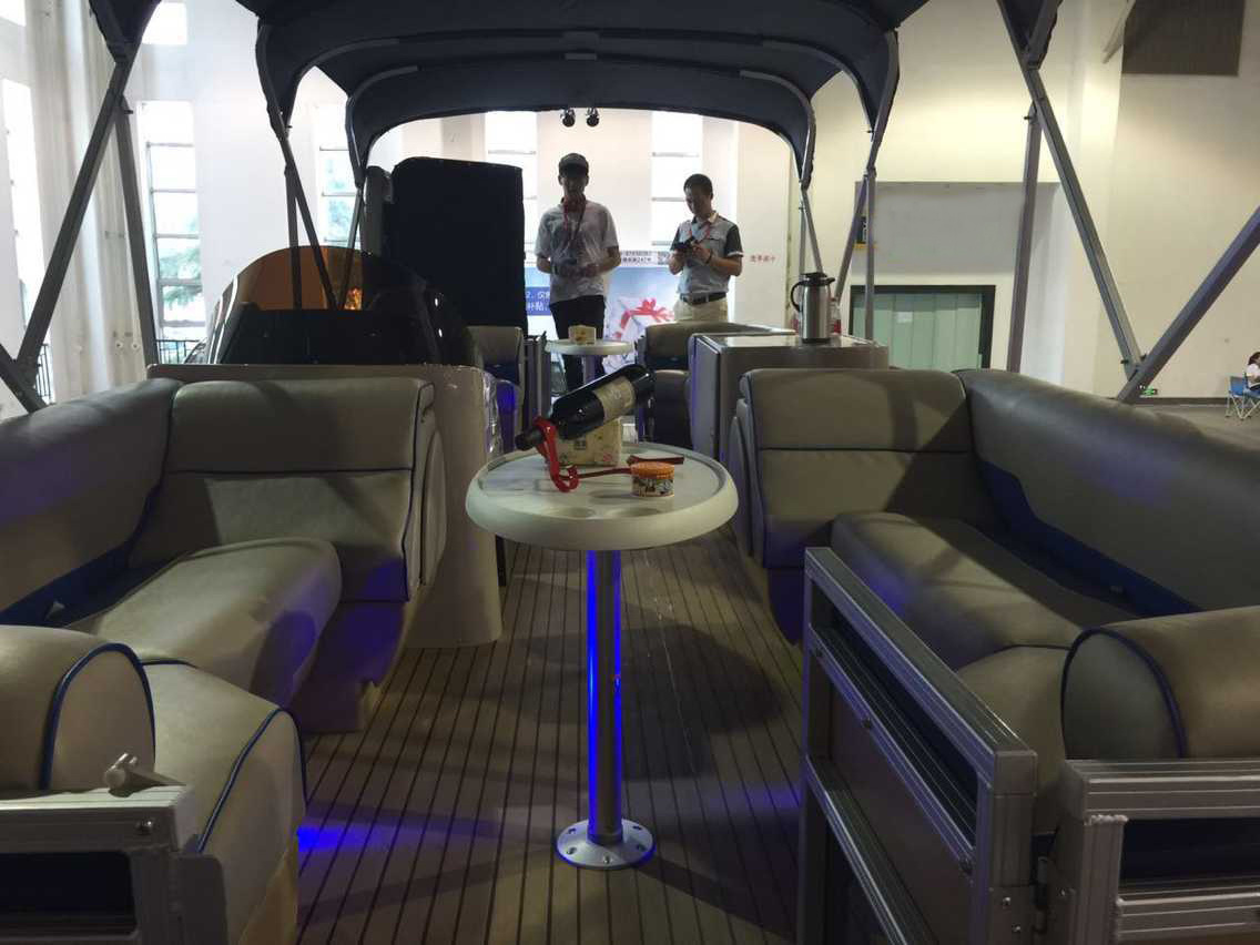 Aluminium Boat 7.6m/25ft Outboard Engine Pontoon Boat for Sport Fishing ...