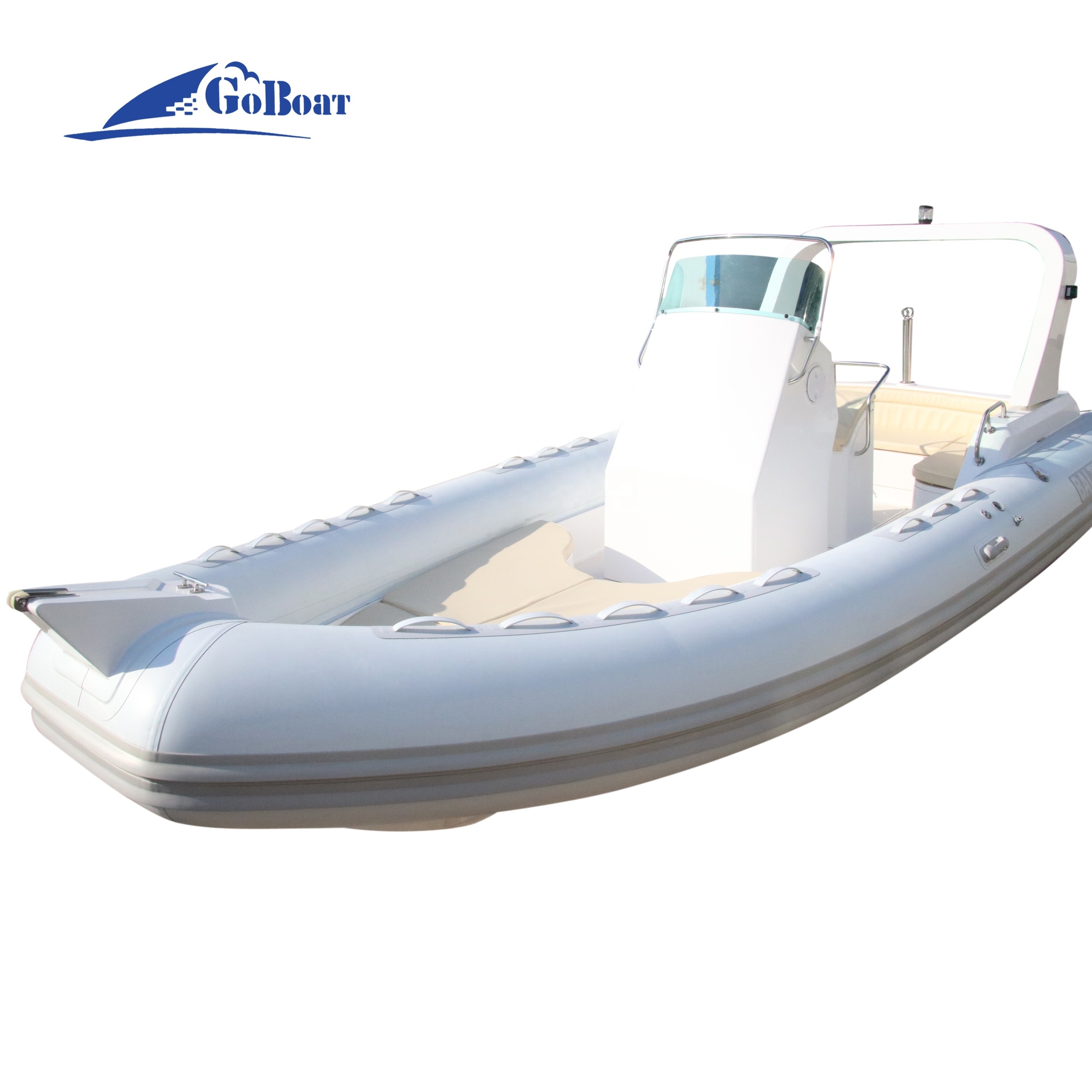 Goboat RIB680 6.8M 22.5FT Inflatable Fishing Rowing Open Dinghy Luxury ...