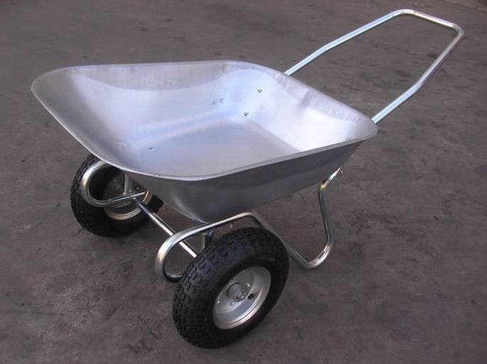Two Pneumatic Wheel Tipper Wheelbarrow WB6211 65 Litre wheel barrow ...