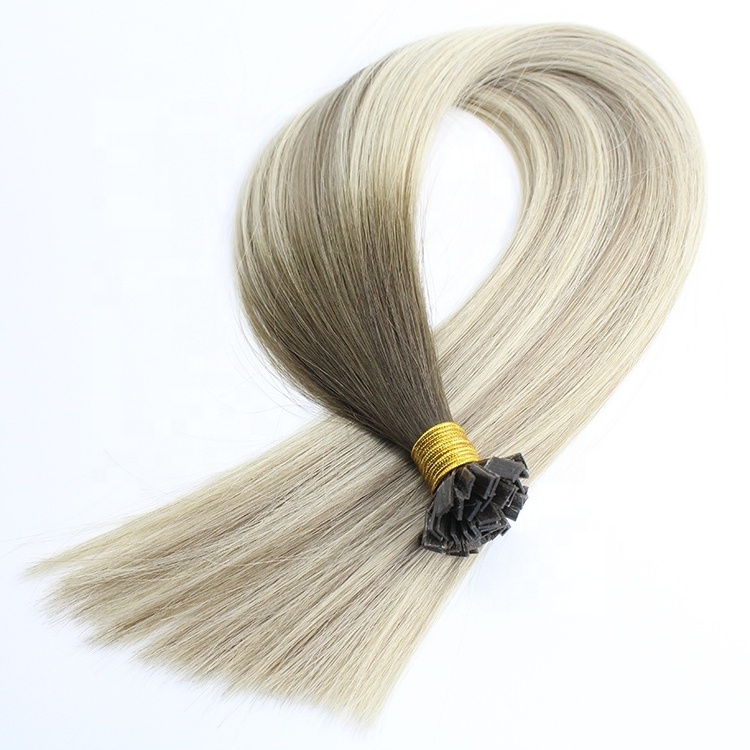 Prebonded italian keratin Double Drawn Human Hair U tip/Flat tip/I tip ...