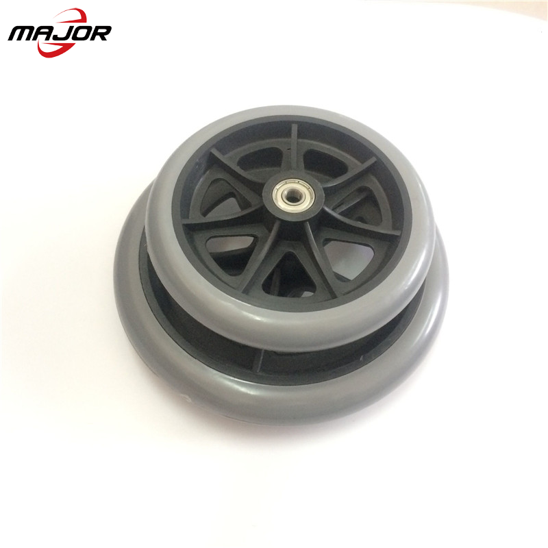 8 inch light duty flat free pvc pu foam filled wheels front tires for ...