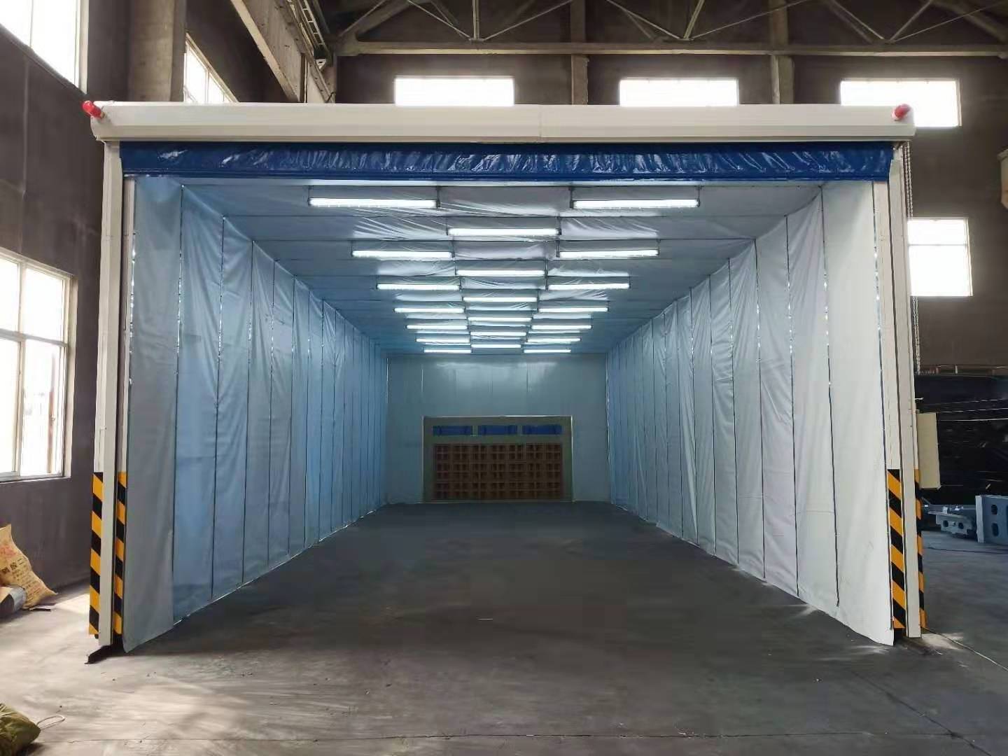 CE certified mobile collapsible retractable spray paint booth for Large ...