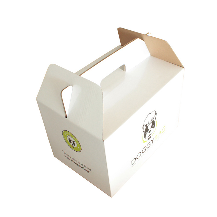 Custom Corrugated Gable Cardboard Pet Carrier Box Packaging ...