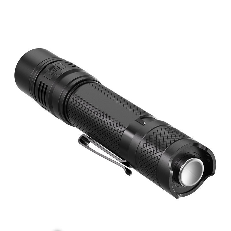 Tactical Flashlight Rechargeable LED Torch Light Emergency Light ...
