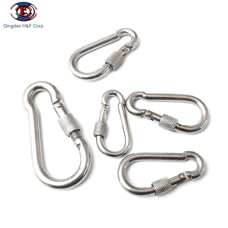 HF din 5299 form d screw climbing 8cm galvanized screw hook lock steel ...
