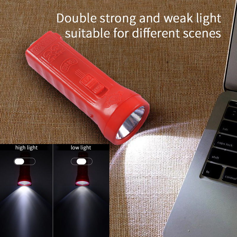 FINECOW Red festive LED Spotlight charging super bright small ...