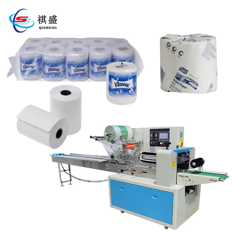 Horizontal Tissue Roll Wrapping Packaging Machine Single Cylinder ...