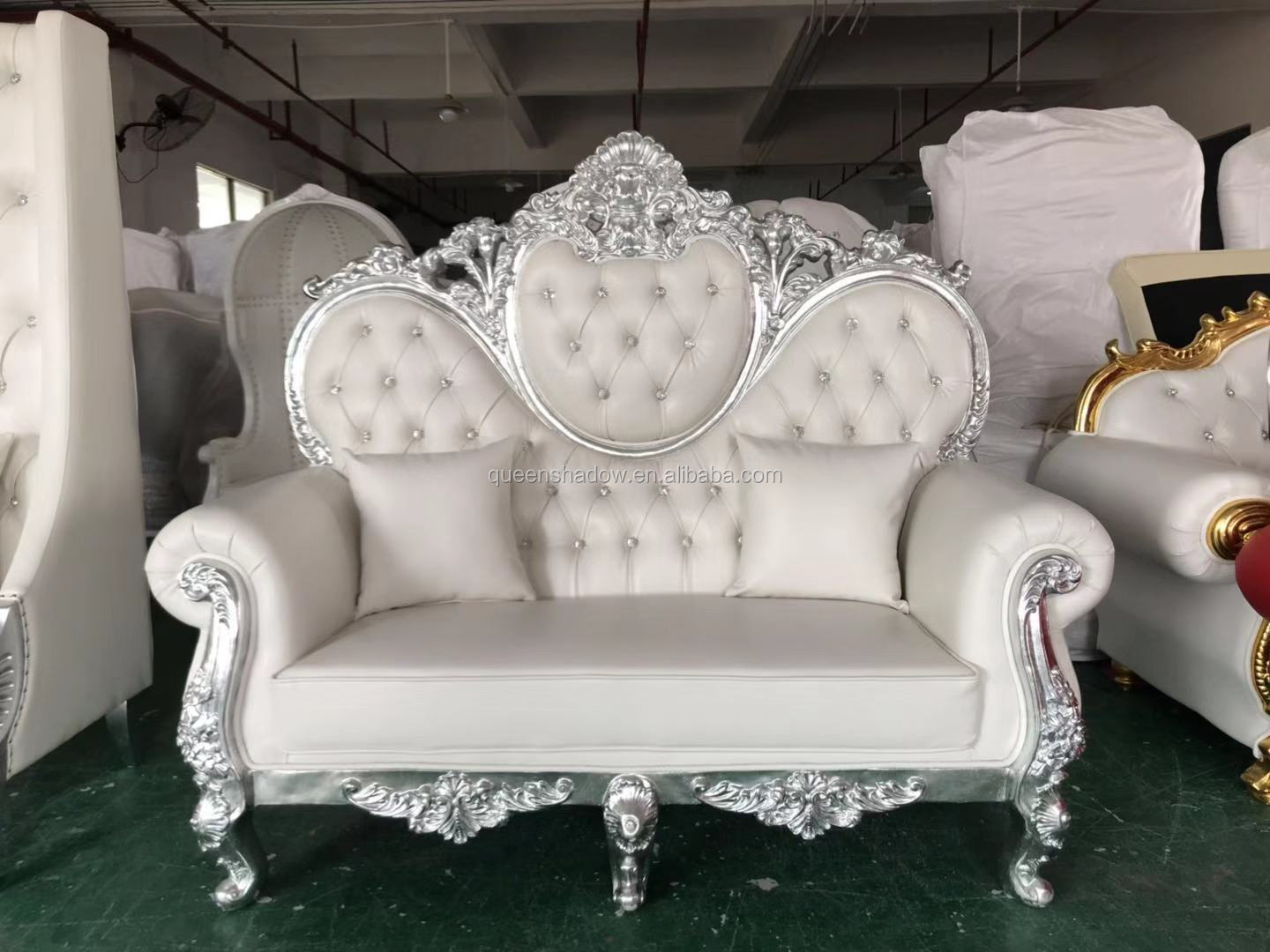 Hot sale Comfortable Queen throne sofa royal luxury chair for groom and bride for wedding and beauty salon furniture BestSuppliers