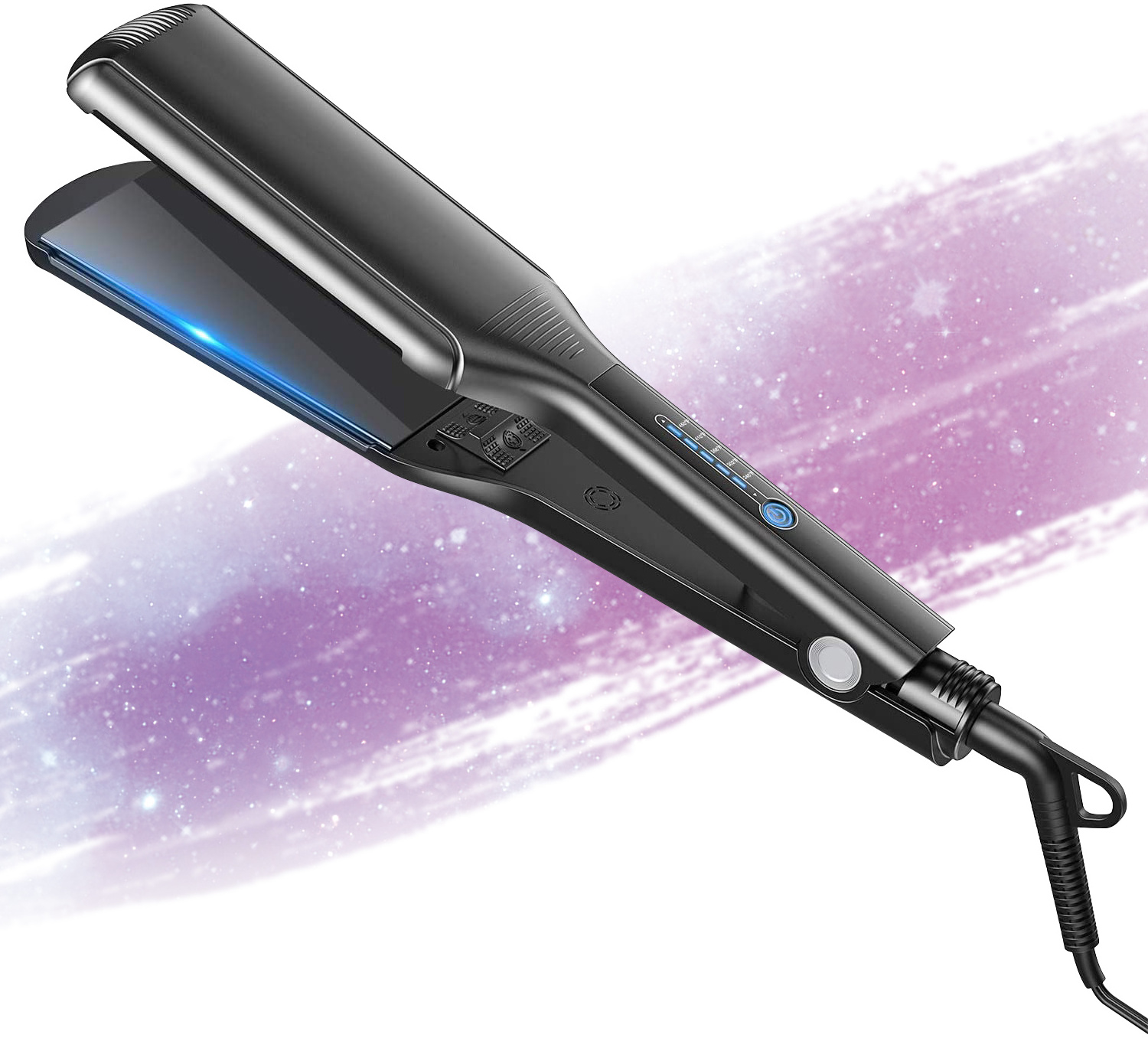 Custom OEM Max Hair Irons Super Wide Titanium 2.2 Inch Plate Flat Iron ...