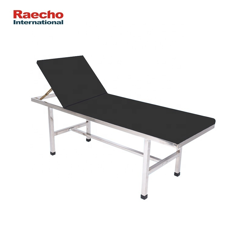 Professional Adjustable Bold Steel Pipe Medical Exam Table Hospital bed ...