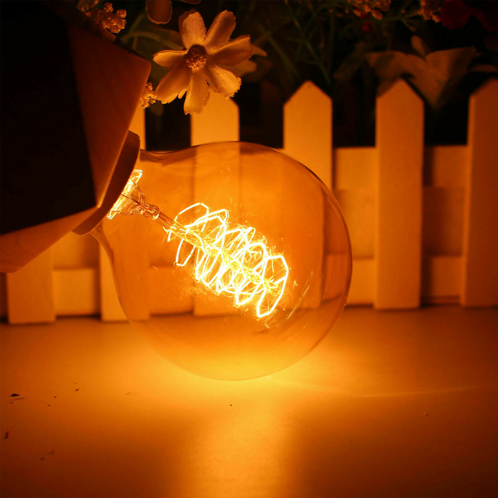 Vintage E27 40W Industrial Edison Bulb Filament Light Warm White Decor ...