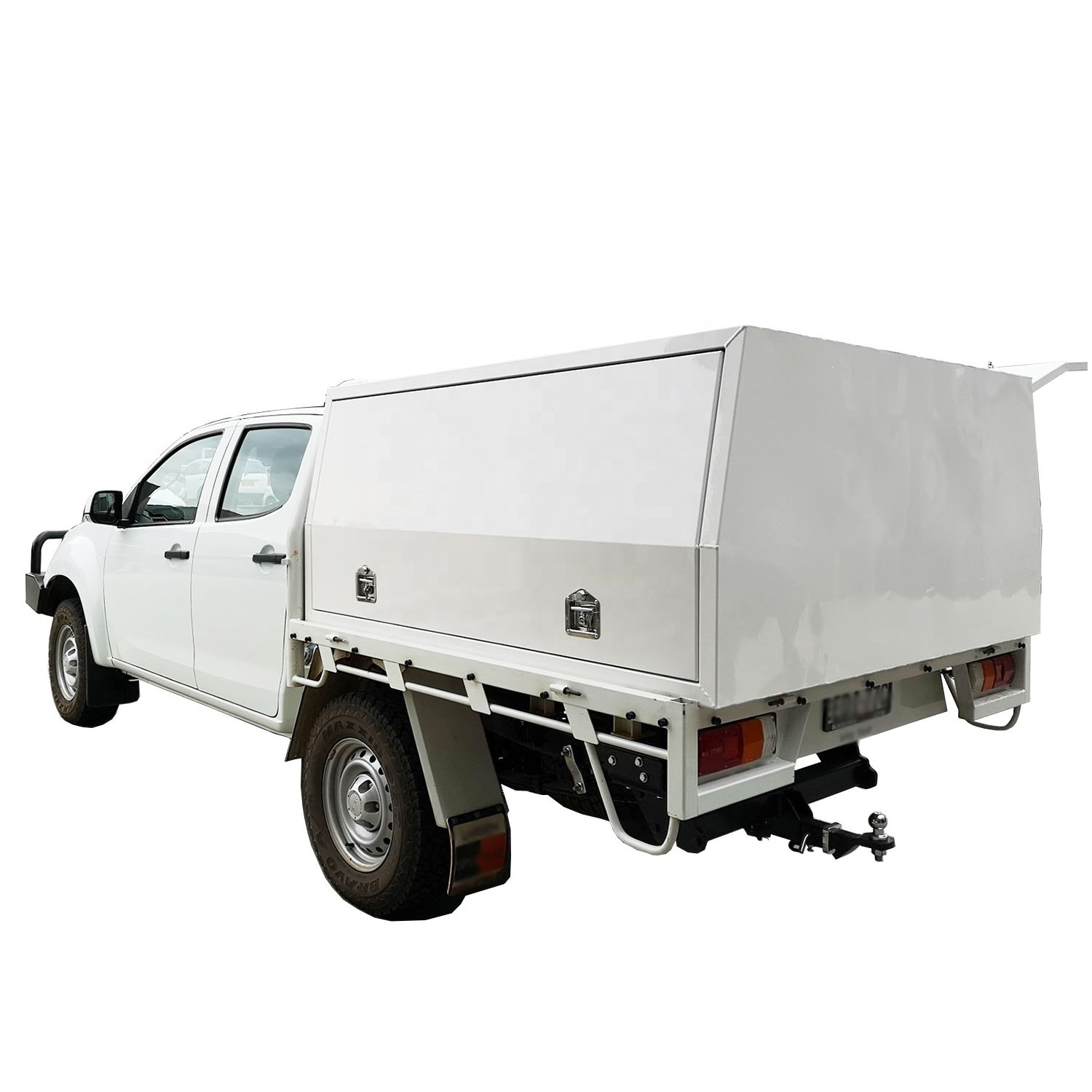 white powder coated dual cab UTE truck tray canopy tool box 3 doors ...