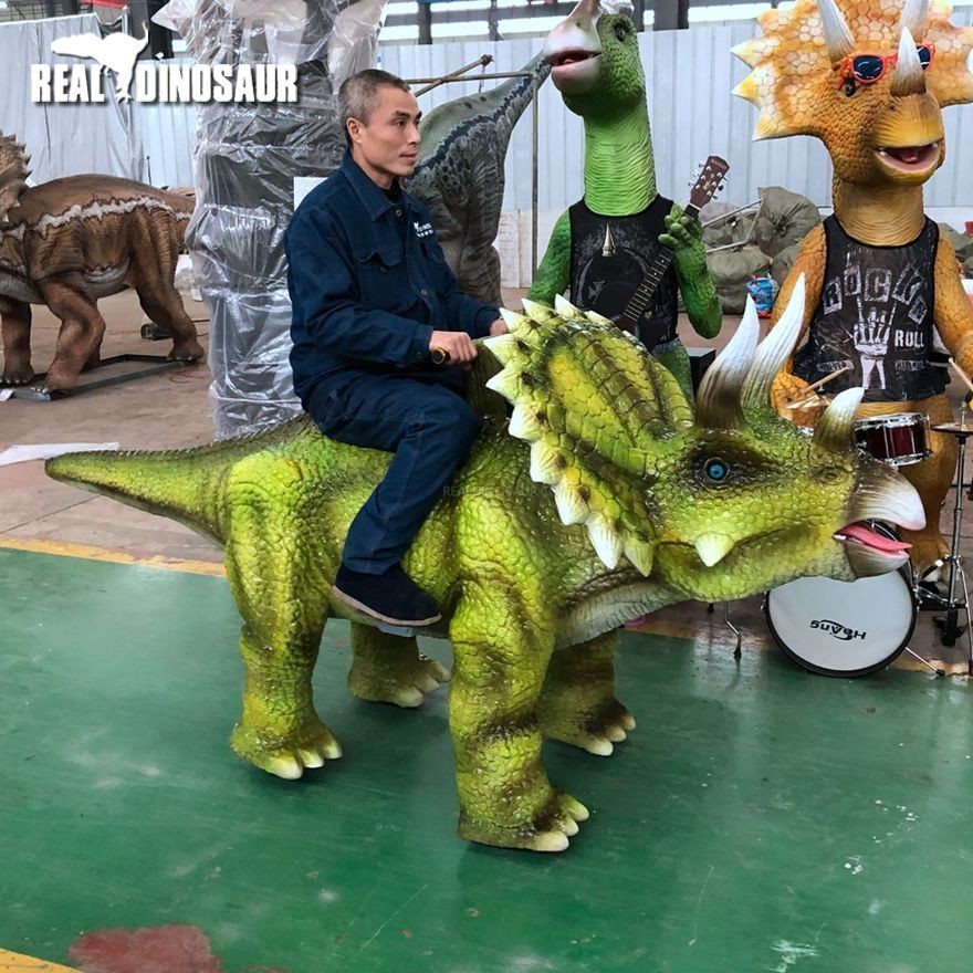 Ride On Electric Animatronic Dinosaur Game Machine Walking Dinosaur ...