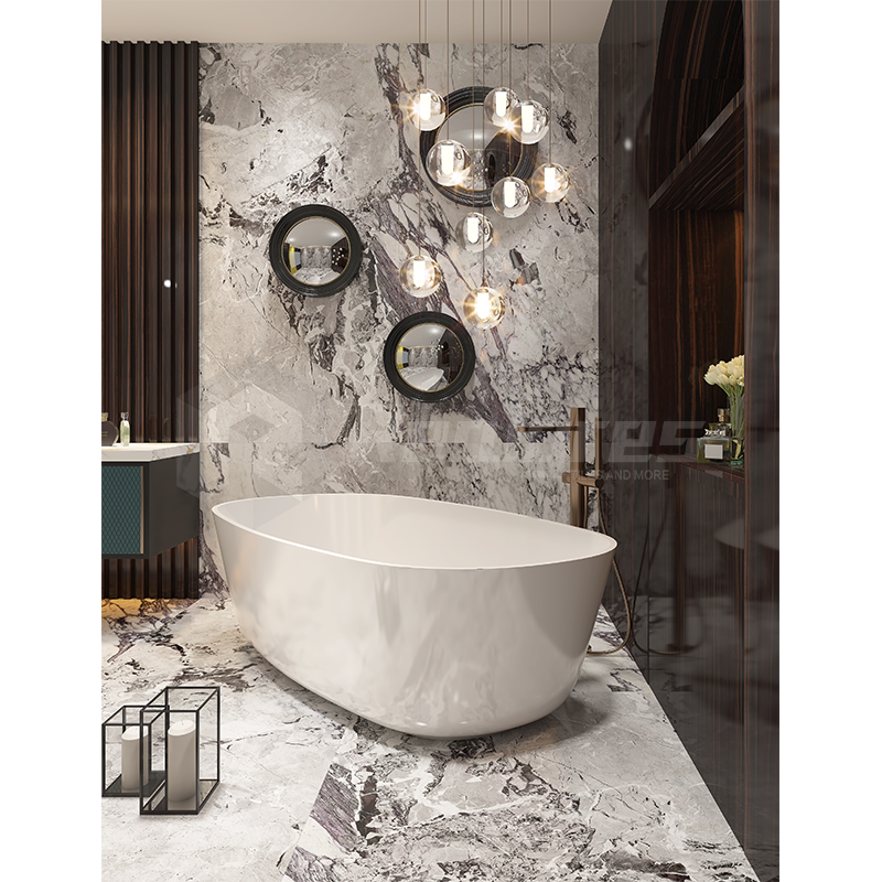 Realgres Large Format Floor Tile Porcelain Marble Slab Tile For Living Room Bathroom Hotel ...