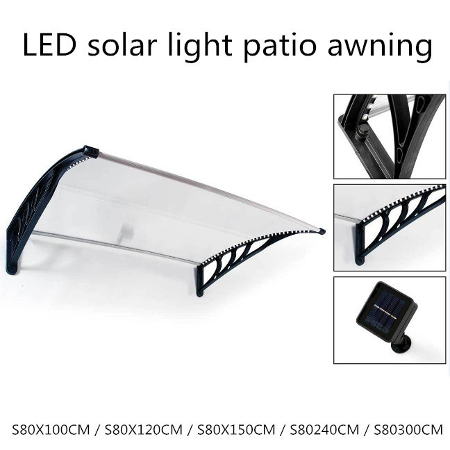 Outdoor Clear Door Window Awning Canopy full cassette retractable ...