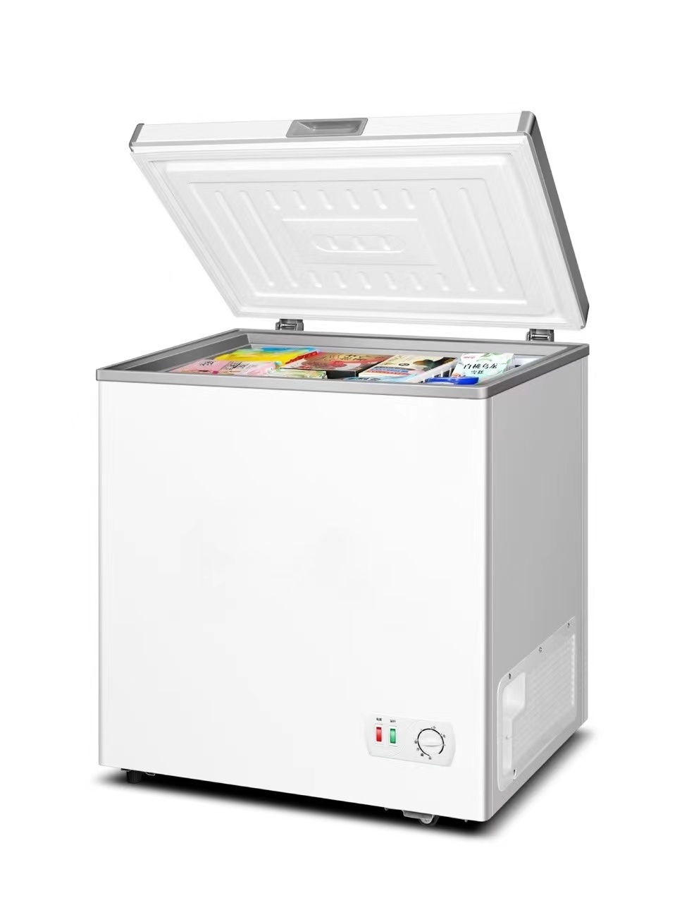 used horizontal top open second hand deep chest two doors fridge and ...