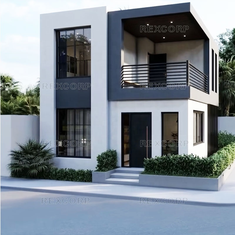 80sqm 2 Storey Flexible Modular House 3 Bed 3 Bath Prefabricated Modern ...