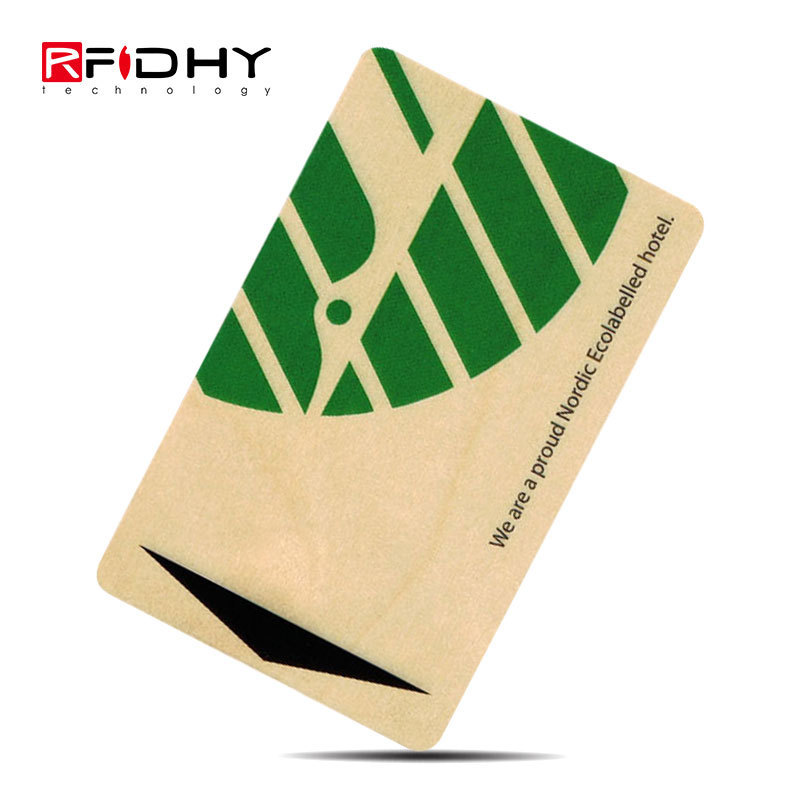 Silk Screen Printing RFID Hotel Key Wooden Card with T5577 Chip ...