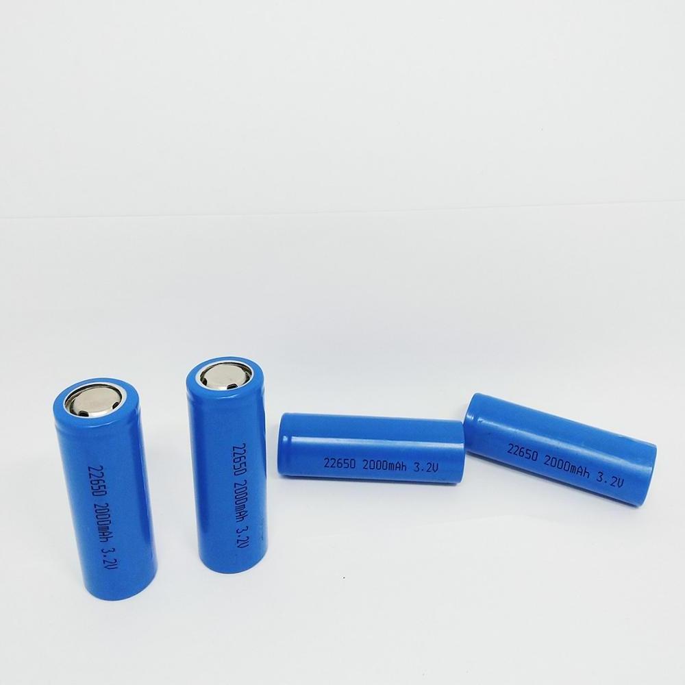 Solar system rechargeable 22650 battery bulk CE ROHS 3.2v 2000mah ...