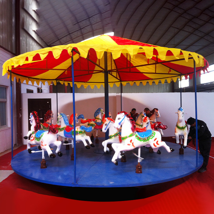 best-selling simple carousel rides playground-equipment-merry-go-round ...