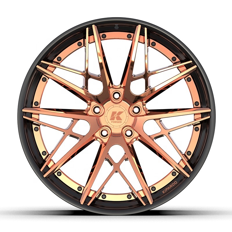 Kipardo Custom hot pink car wheel 2 piece 3 piece forged wheels rims ...