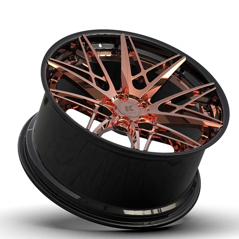 Kipardo Custom hot pink car wheel 2 piece 3 piece forged wheels rims ...